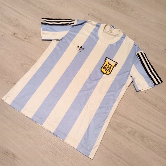 adidas | Shirts | Argentina 99 Original Adidas Vintage Soccer Jersey S ...